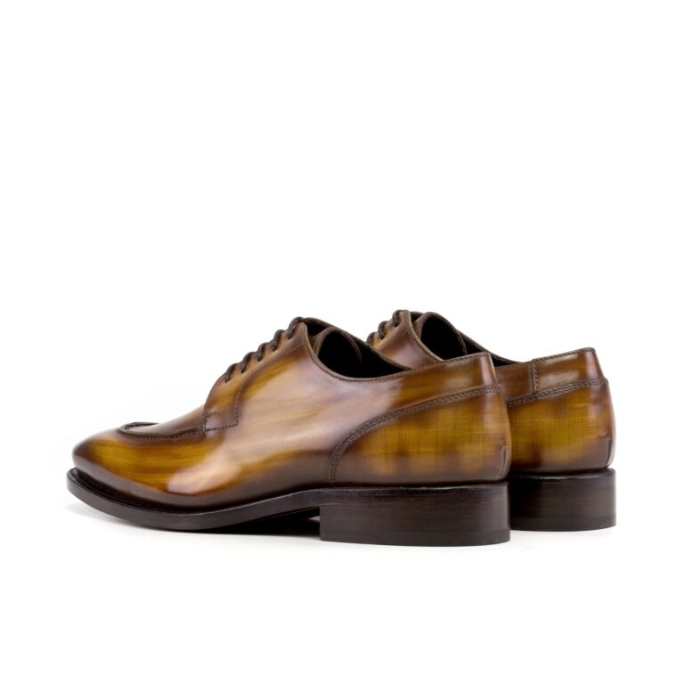 Men's Cognac Patina Split Toe Derby Marilyn Monroe Art Sole Edition