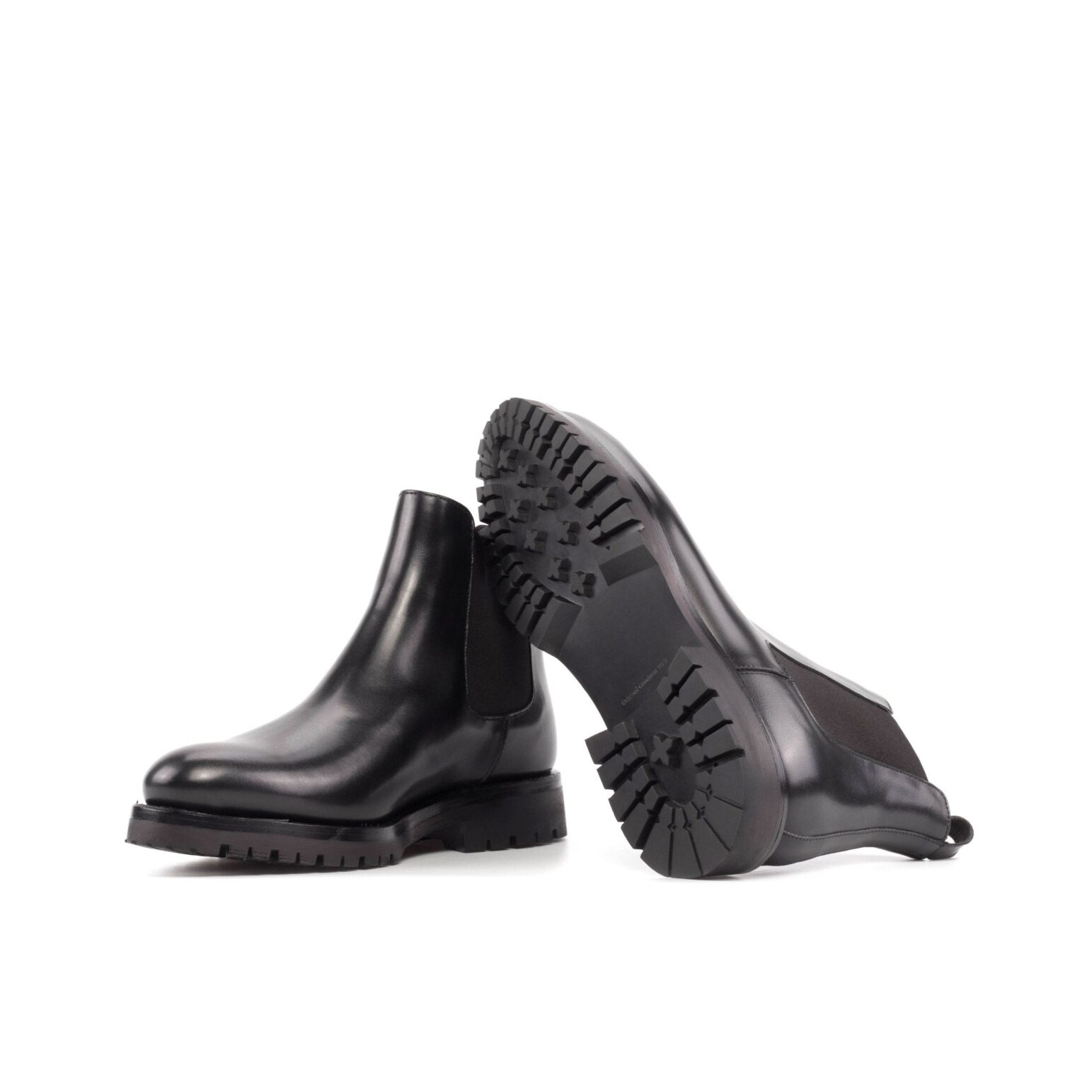 MKC Fastlane Black Italian Calf Chelsea Boot Commando Sole